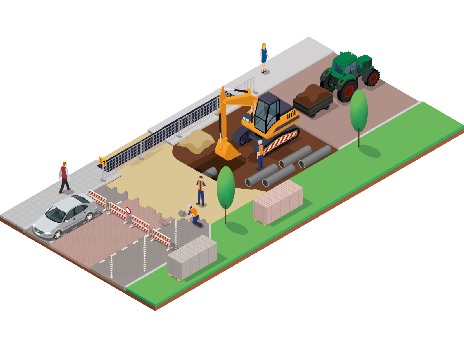 infographic KWS Infra - baixo illustraties